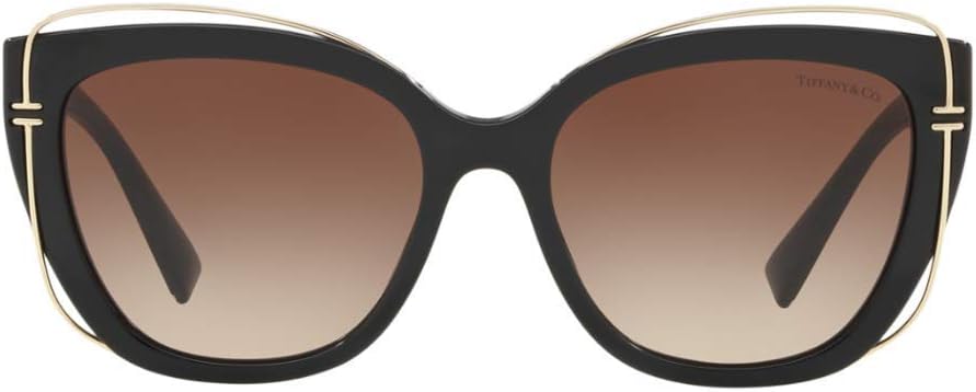 Tiffany & Co. TF4148 - 80013B Sunglasses BLACK W/ BROWN GRADIENT LENS 54mm
