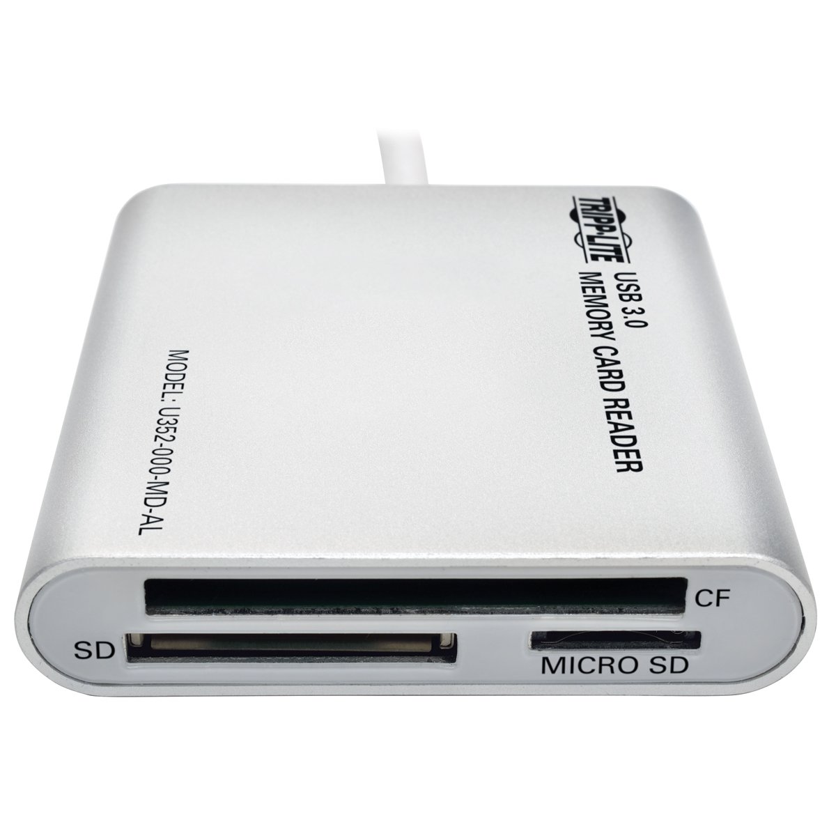 Tripp Lite USB 3.0 SuperSpeed Multi-Drive Memory Card Reader/Writer 5Gbps Aluminum Case (U352-000-MD-AL), Multi Color