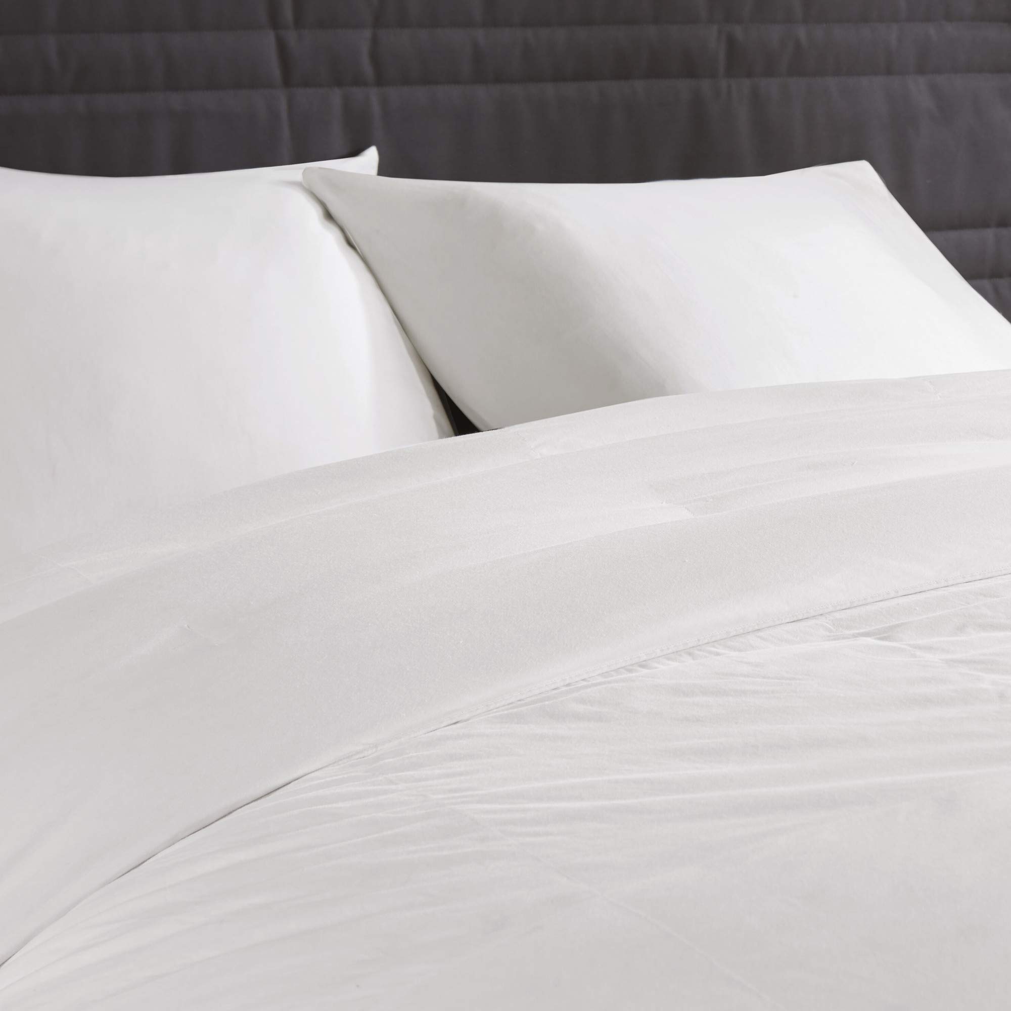 Sleep Philosophy True North Oversized Quilted Down Comforter 100% Cotton Percale Cover Downproof, Feather Blend Duvet Insert, Modern Luxe All Season Bed Set, King, Extra Warm