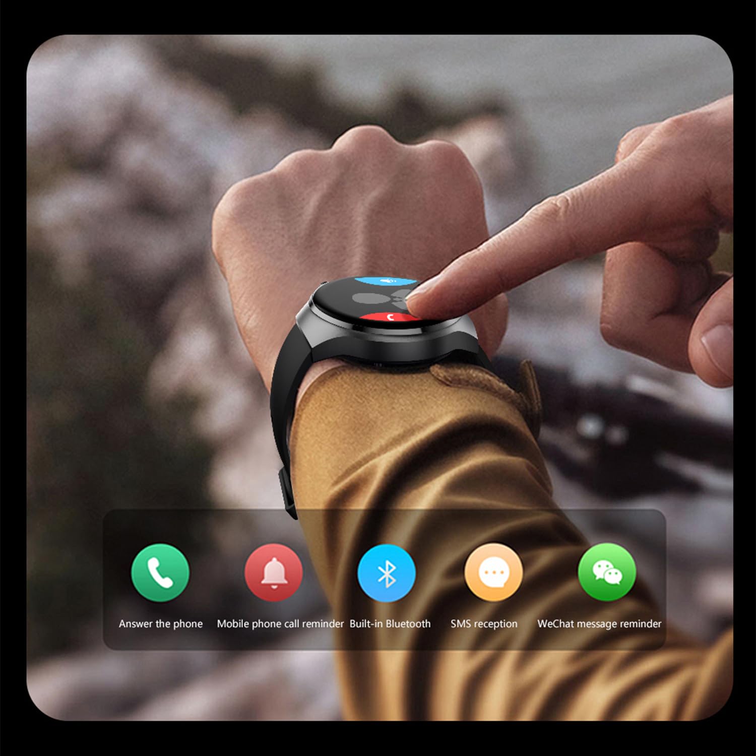 Smart Watch for Men(Make/Answer Call) Bluetooth Call 1.53" HD Military Smartwatch for Android iPhone Phones IP68 Waterproof Outdoor Sport Watches Activity Tracker Sleep Heart Rate (gt4 pro-silver)