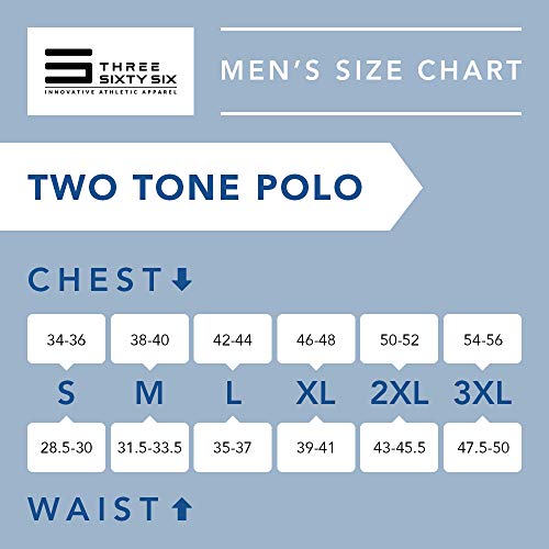 Three Sixty Six Quick Dry Golf Shirts for Men - Moisture Wicking Short-Sleeve Casual Polo Shirt Midnight Blue