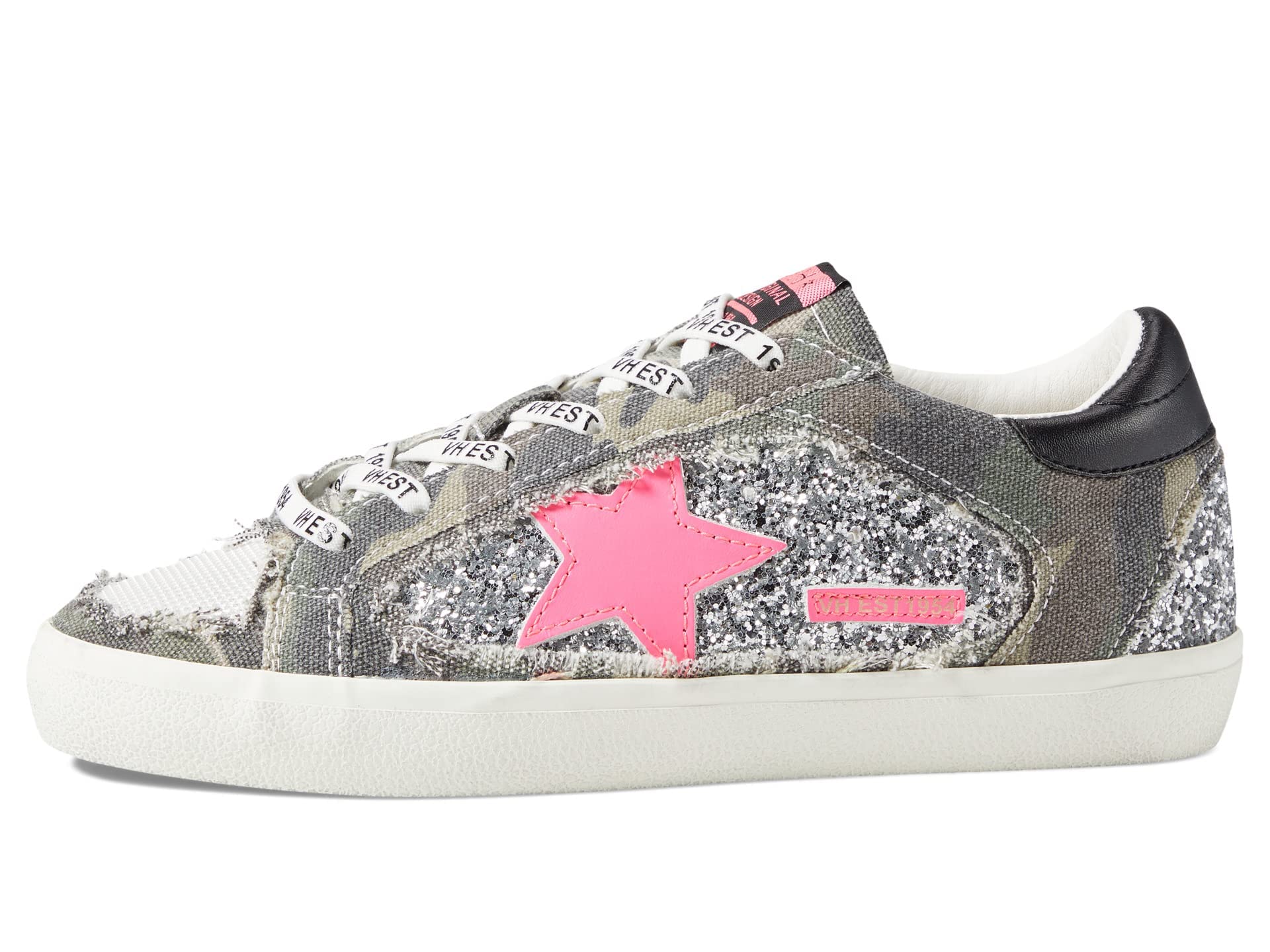 Vintage Havana Women's Wow Sneaker, Camo Glitter, 7.5