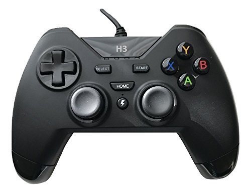 USB Wired Gaming PC Controller for Computer Laptop (Windows 10/8.1/8/ 7 / XP) / PS3 Plasytation 3 / Android Devices / PC360 / Steam Game TV Box Game with Dual Turbo Vibration by IHK