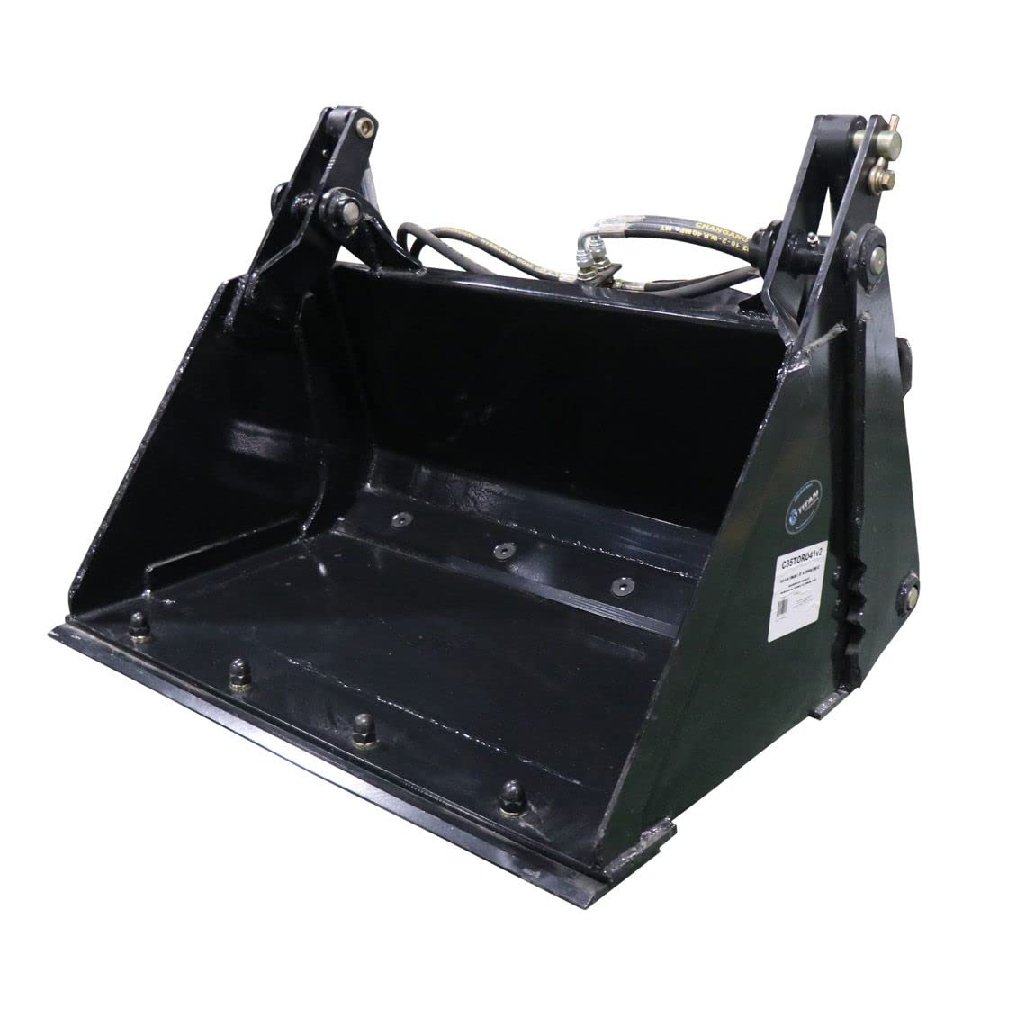 Titan Attachments 35" 4-in-1 Combo Mini Skid Steer Bucket with Cutting Edge