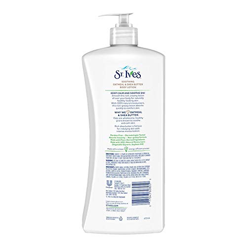 St. Ives Nourish And Soothe Body Lotion, Oatmeal And Shea Butter, 21 Oz