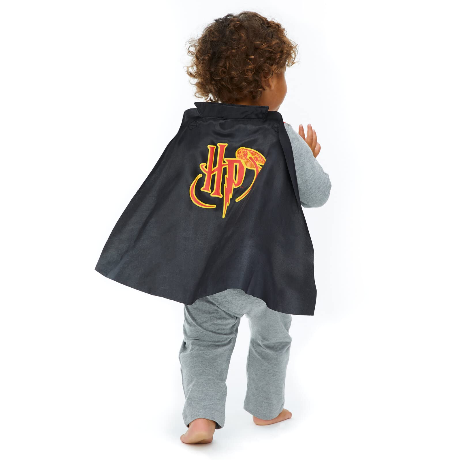 WARNER BROS. Harry Potter Infant Baby Boys Zip Up Cosplay Costume Coverall and Cape Gryffindor 24 Months