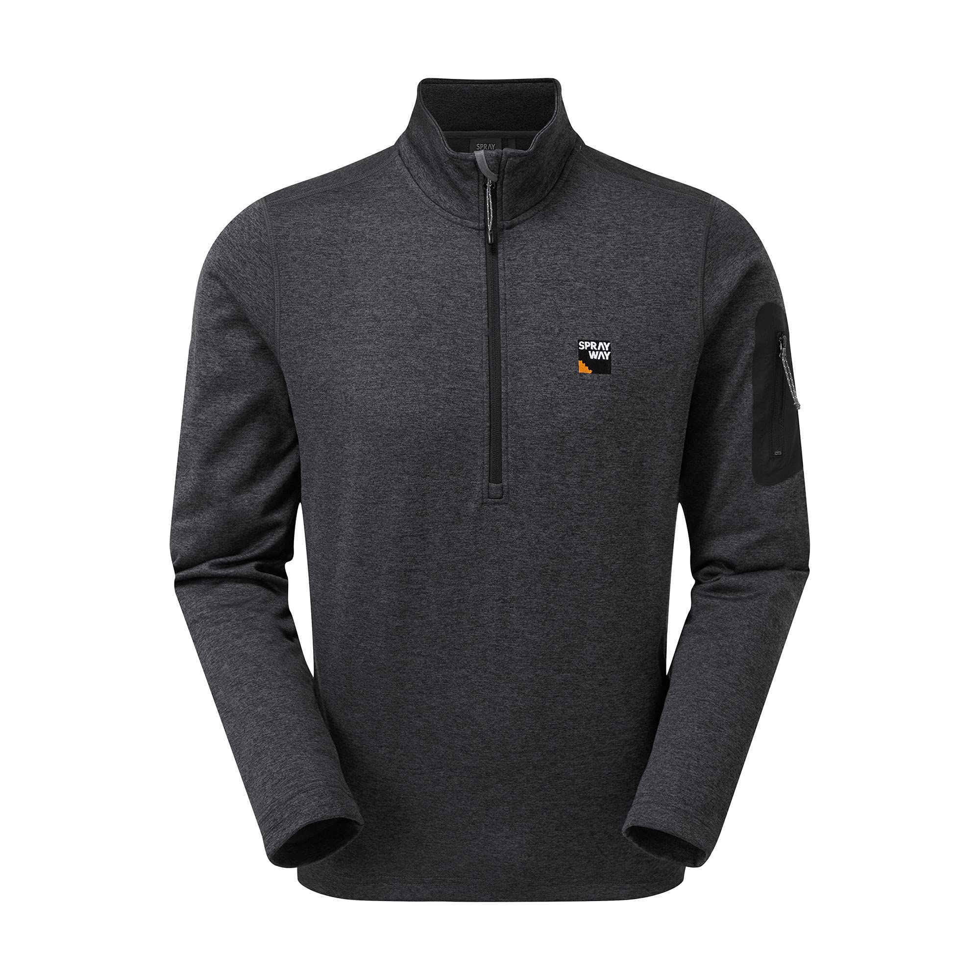 Sprayway Mens Saul Half-Zip, Black, Small