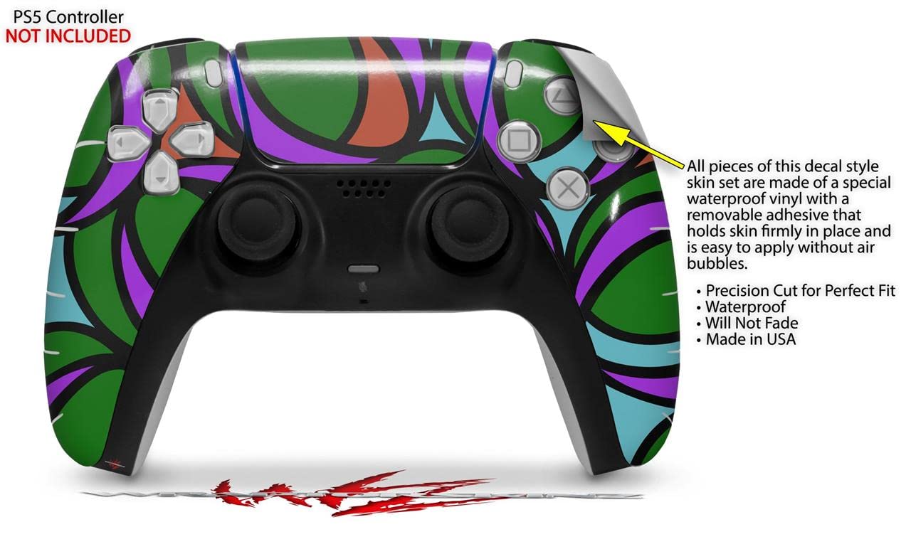 WraptorSkinz Skin Wrap compatible with Sony PS5 DualSense Controller Crazy Dots 03 (CONTROLLER NOT INCLUDED)
