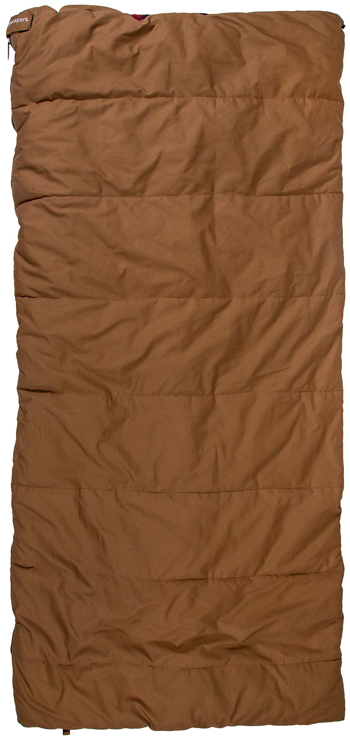 Stansport 6 lbs. Grizzly Sleeping Bag (529-100), 81" L x 39" W, Brown