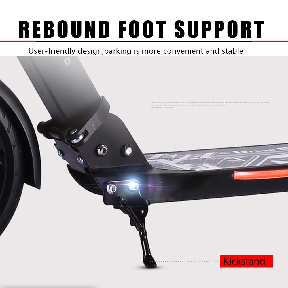 Scooters for Adults Big Wheels, Kick Scooter Adult Folding, Foot Brake System, Front Wheel Shock Absorption, Support 220 Lbs Weight, Suitable for Campus and City Trips(Non-Electric)