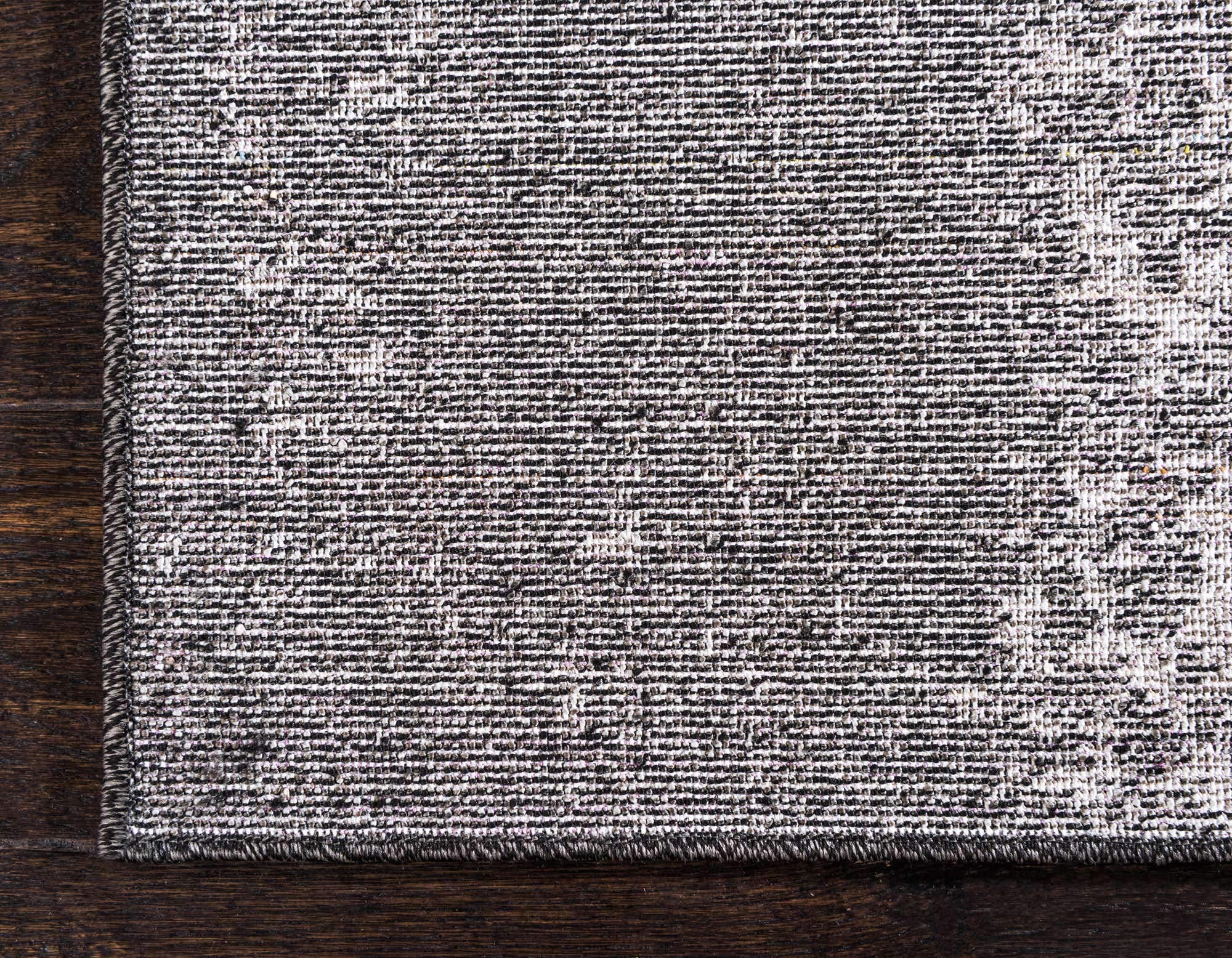 Unique Loom Del Mar Collection Area Rug - Lucille (9'x 12' Rectangle, Dark Gray/ Ivory)