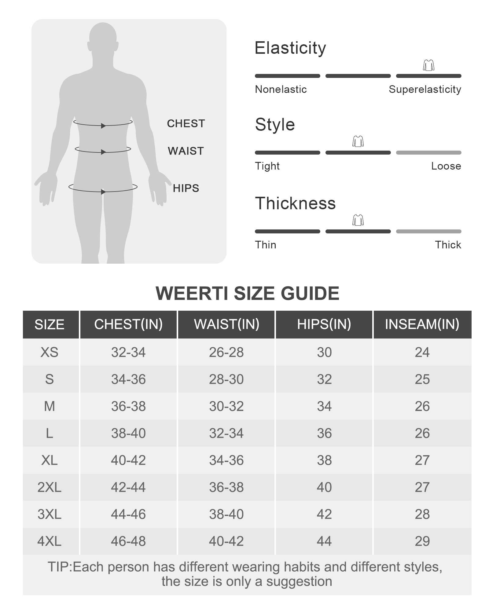 WEERTI Thermal Underwear for Men Long Johns Mens with Fleece Lined, Base Layer Men Cold Weather Top Bottom (Black L)