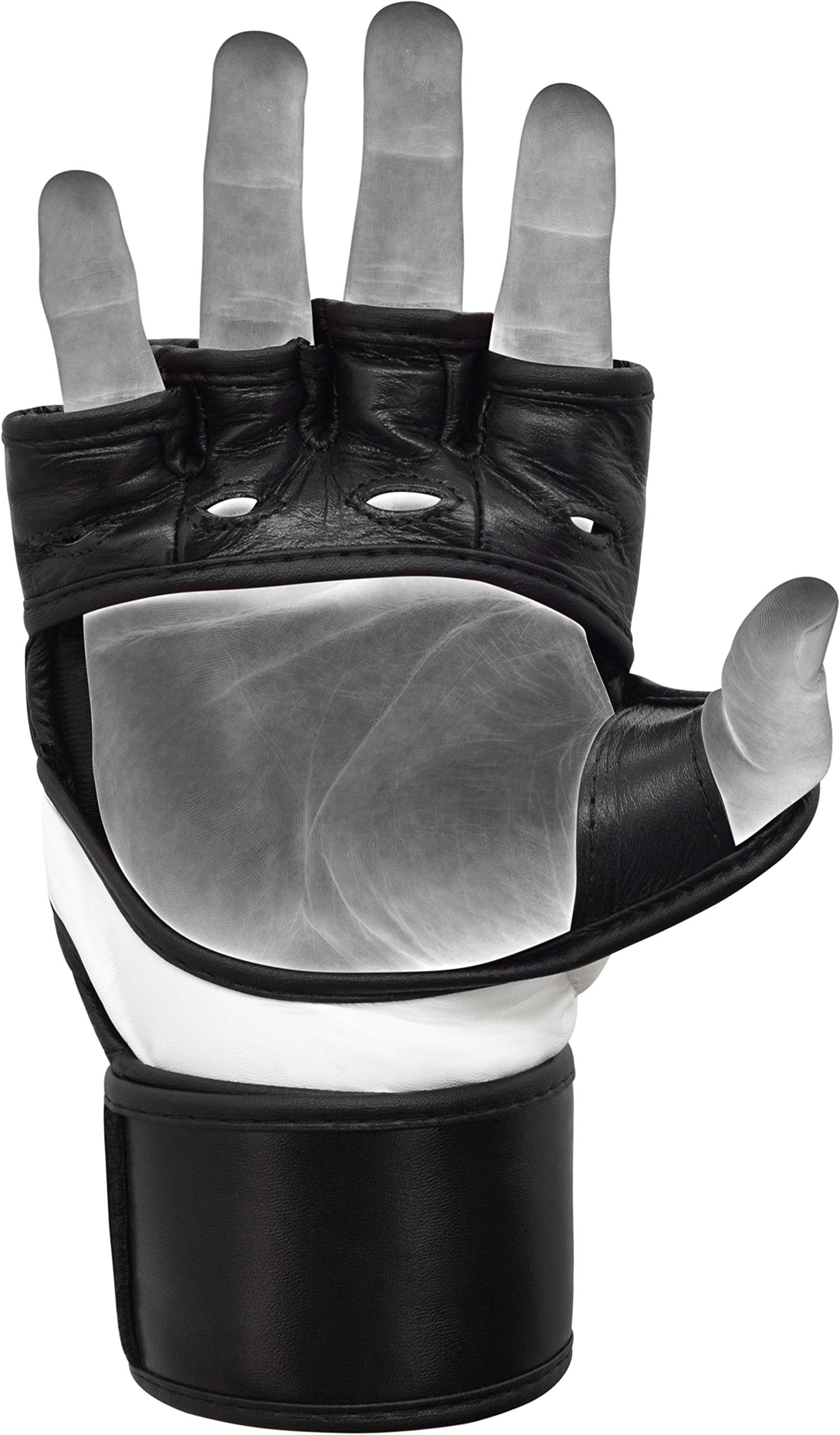 RDX All Season Grappling Glove 7 Oz Tgx-4B (Black, Small)