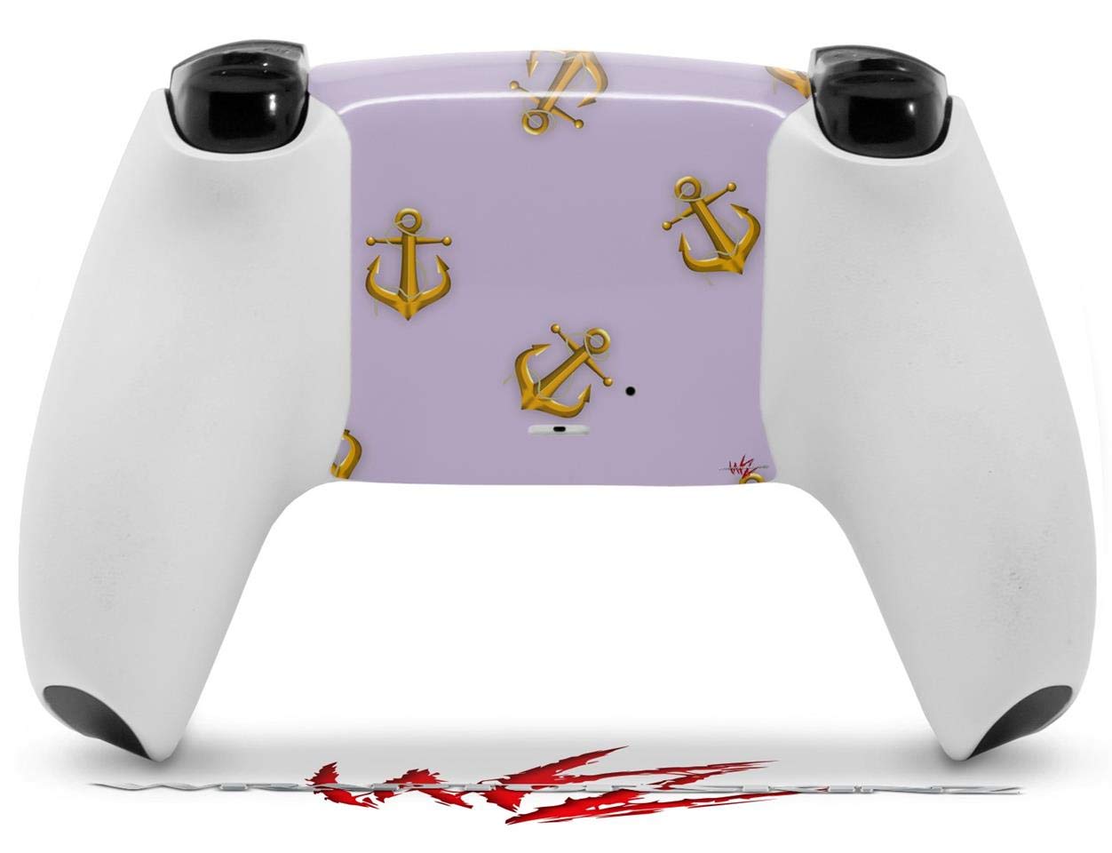 WraptorSkinz Skin Wrap compatible with Sony PS5 DualSense Controller Anchors Away Lavender (CONTROLLER NOT INCLUDED)