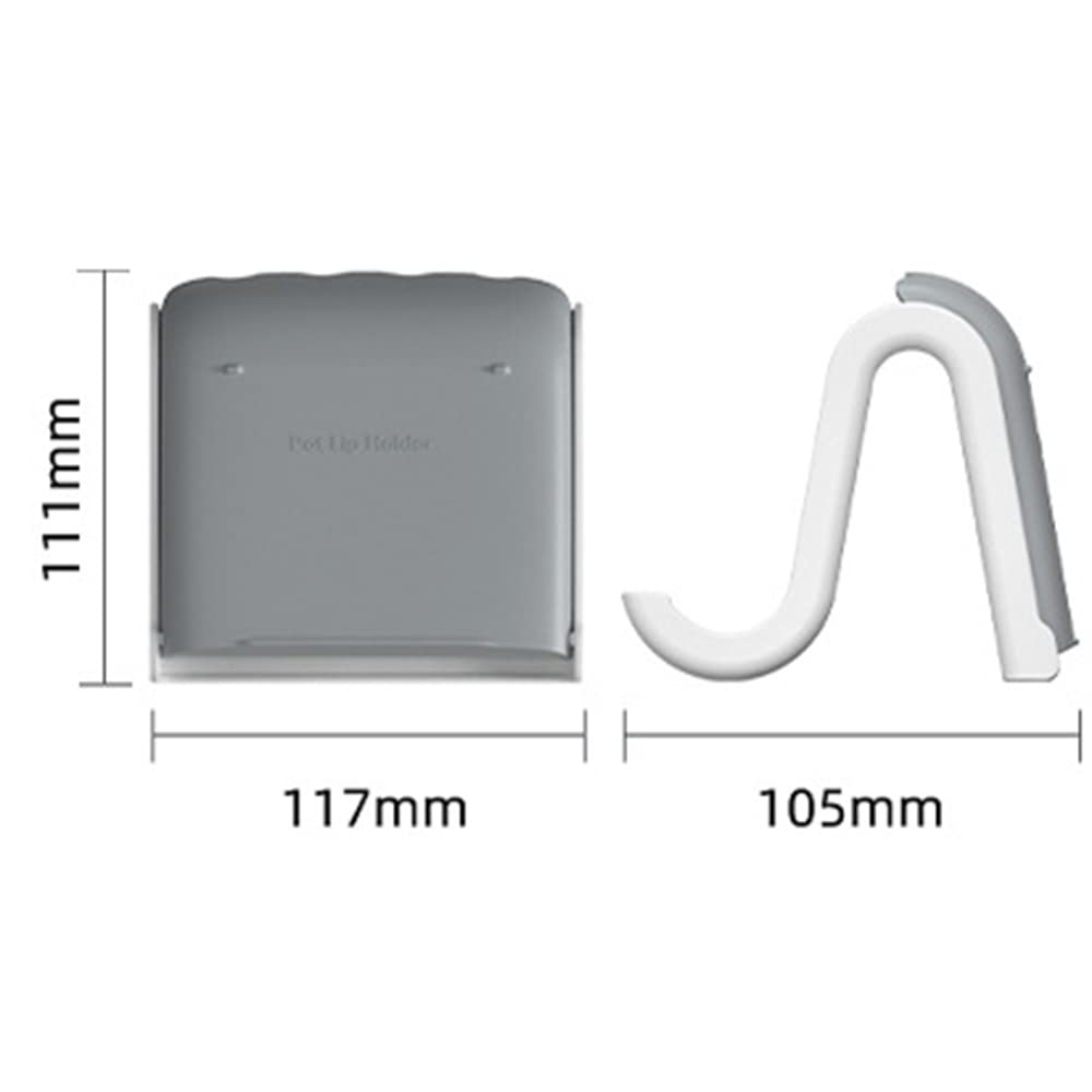 Ulfanit Pot Lid Holder with Drip Pad - 2pcs Multi-purpose Lid and Spoon Rest Rack, Kitchen Countertop Pot Lid Stand Gadget, Utensils Lid Holder, Grey & Green