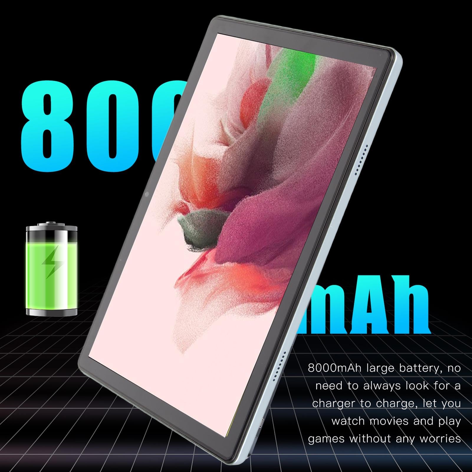 Vikye 10.1 Inch Screen, 10 Core CPU, 12GB RAM 256GB ROM, Dual Camera, 8800mAh Battery,12.0, 2.4G/5G WiFi, BT5.0, GPS, FM (Grey)