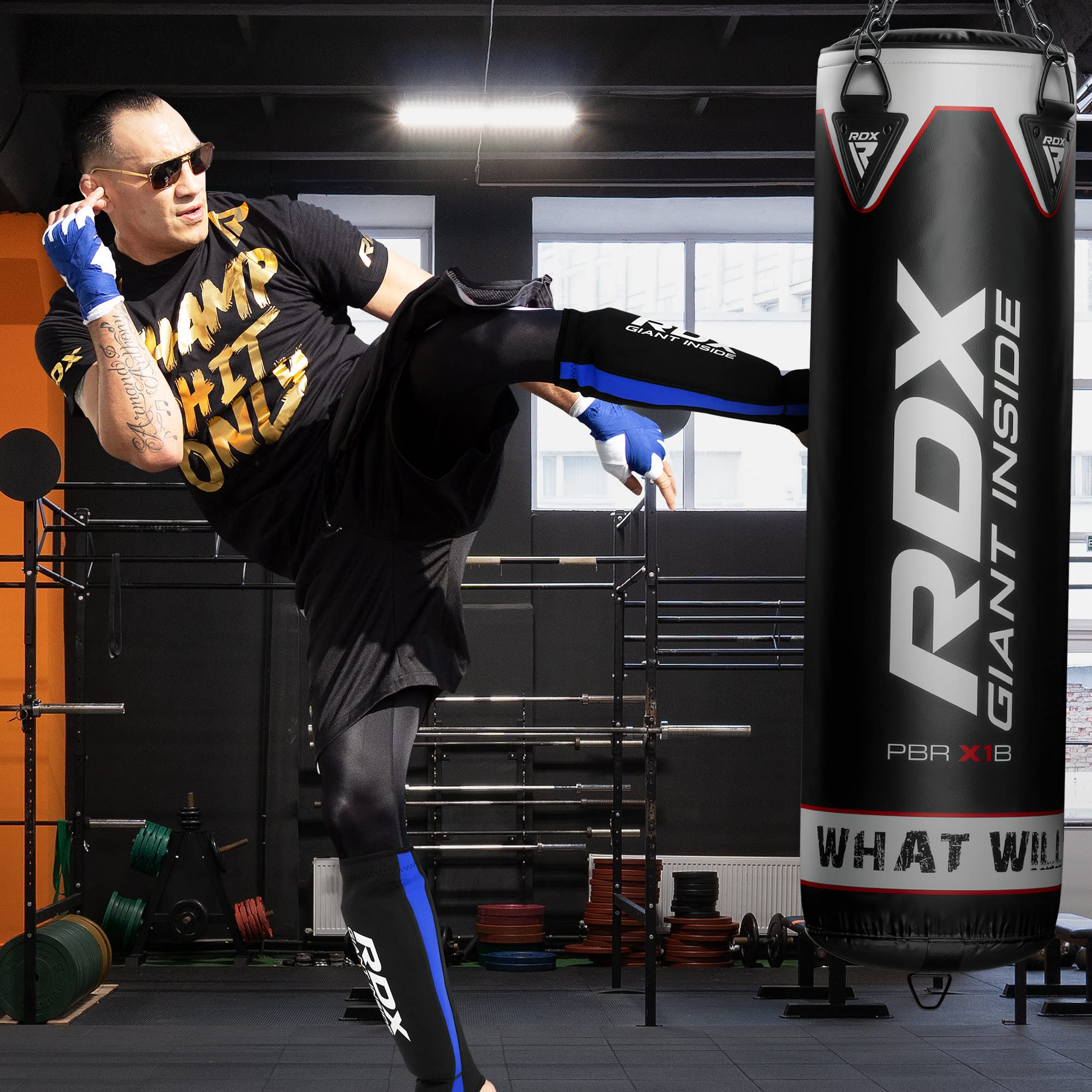 RDX Neoperene MMA Shin Instep Pads Leg Guard Muay Thai Boxing Training Protective Gear Kickboxing (CE Certified by SATRA)