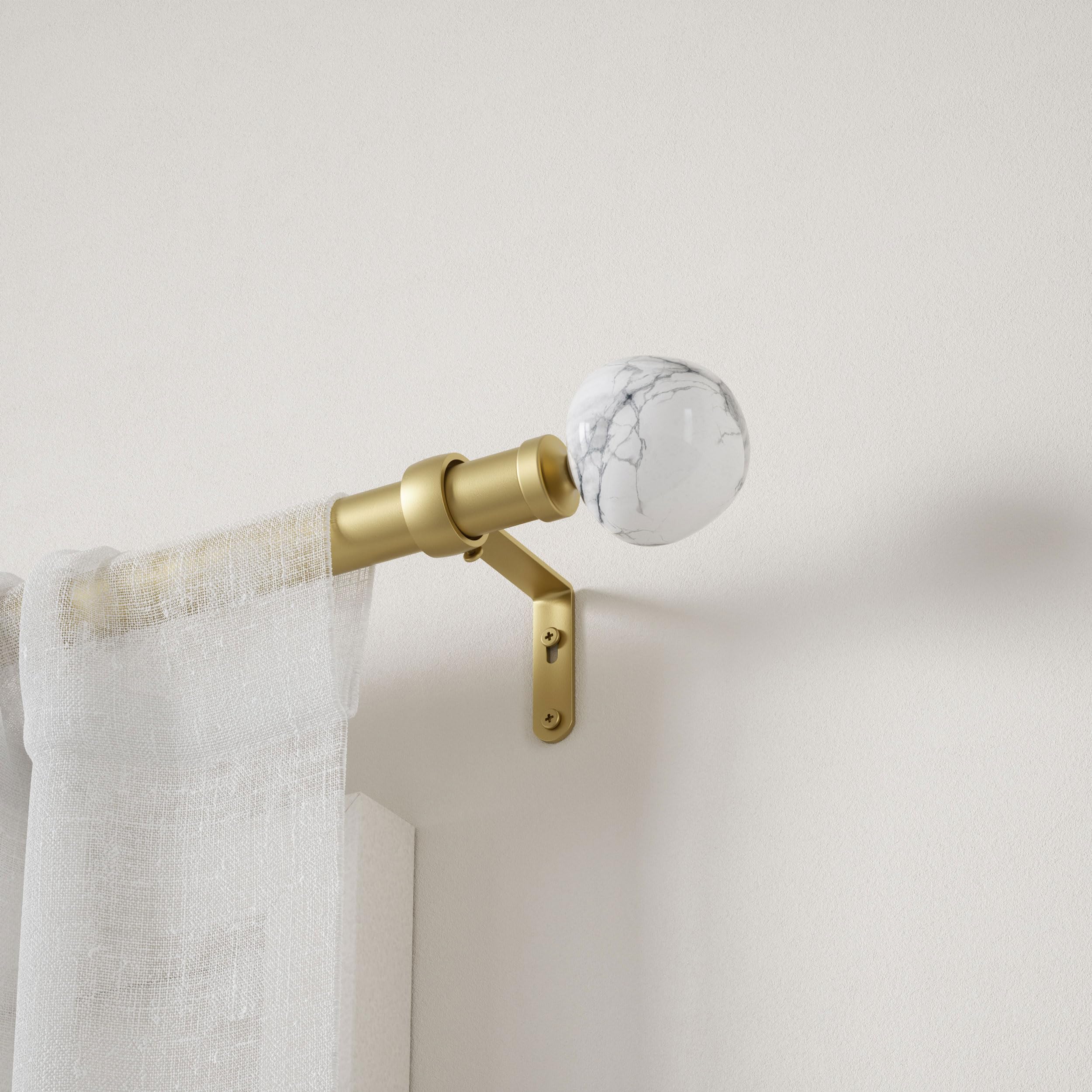 Umbra Venus 1" Adjustable Curtain Rod 72 to 144 Inches