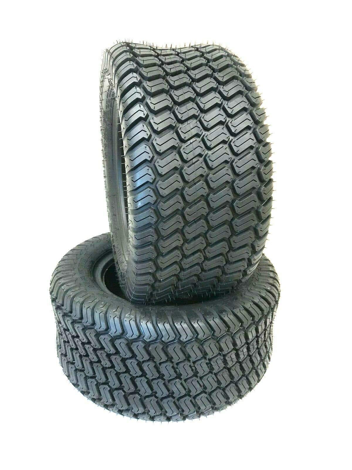Two 16x6.50-8 Lawn Tractor Tires Tubeless Turf Master Style 16 650 8 Lawn Mower Tires