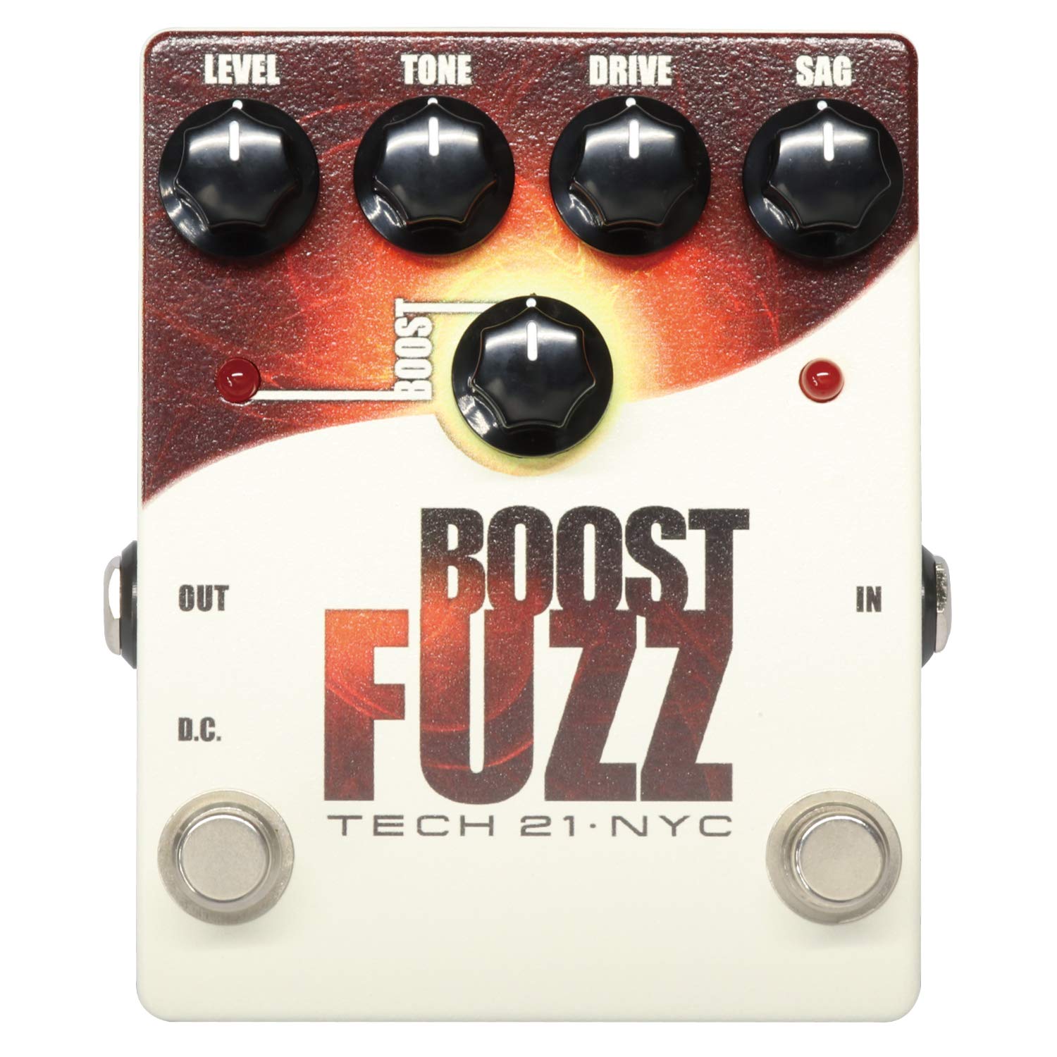 Tech 21 Boost Series BST-F Boost Fuzz Guitar Distortion Effect Pedal