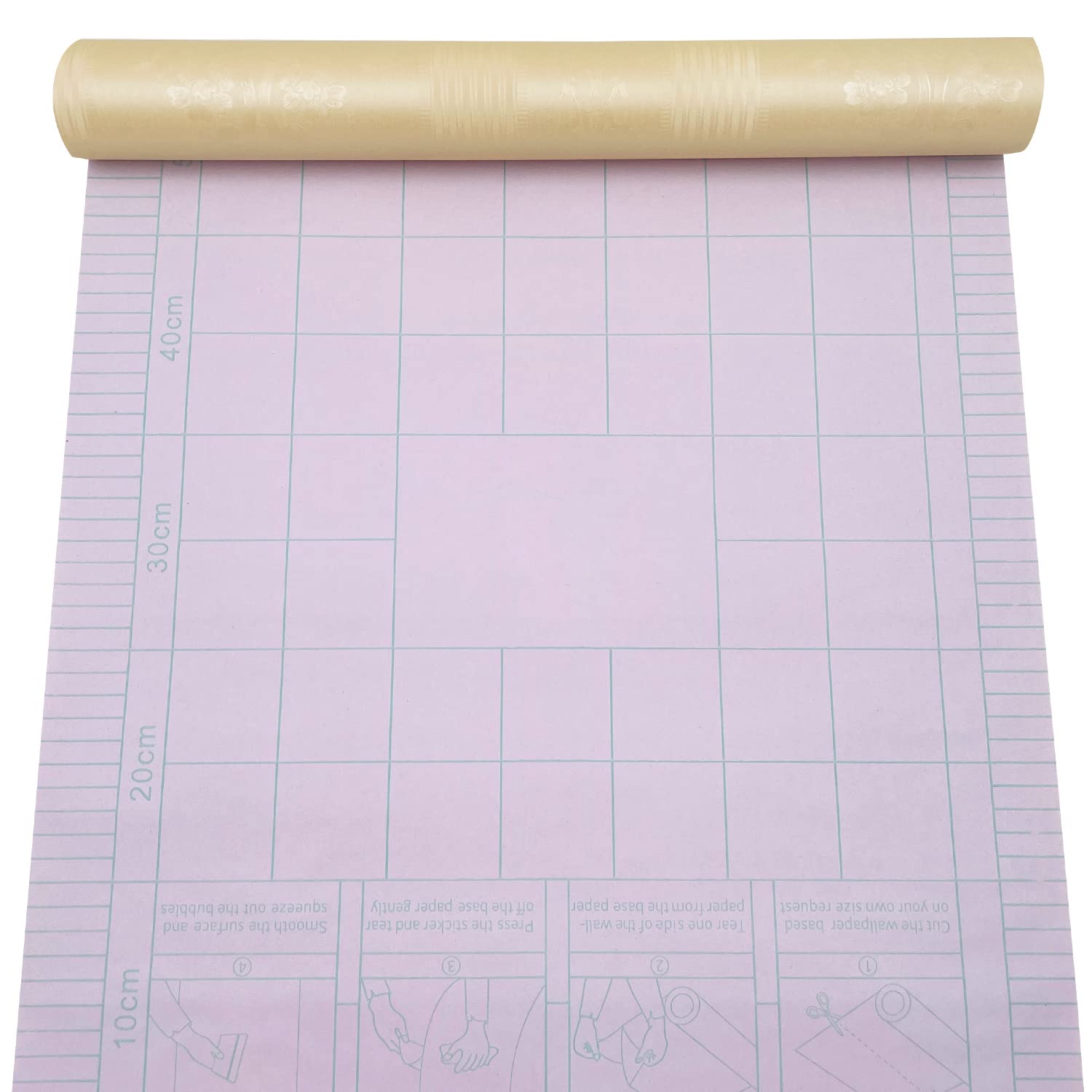 Yifely Yellow Flower Striped Shelf Paper Self-Adhesive Drawer Liner Covering Home School Study Desk 17.7 Inch by 9.8 Feet