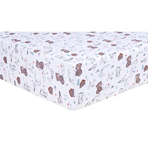 Trend Lab Jersey Fitted Crib Sheet, Rockets