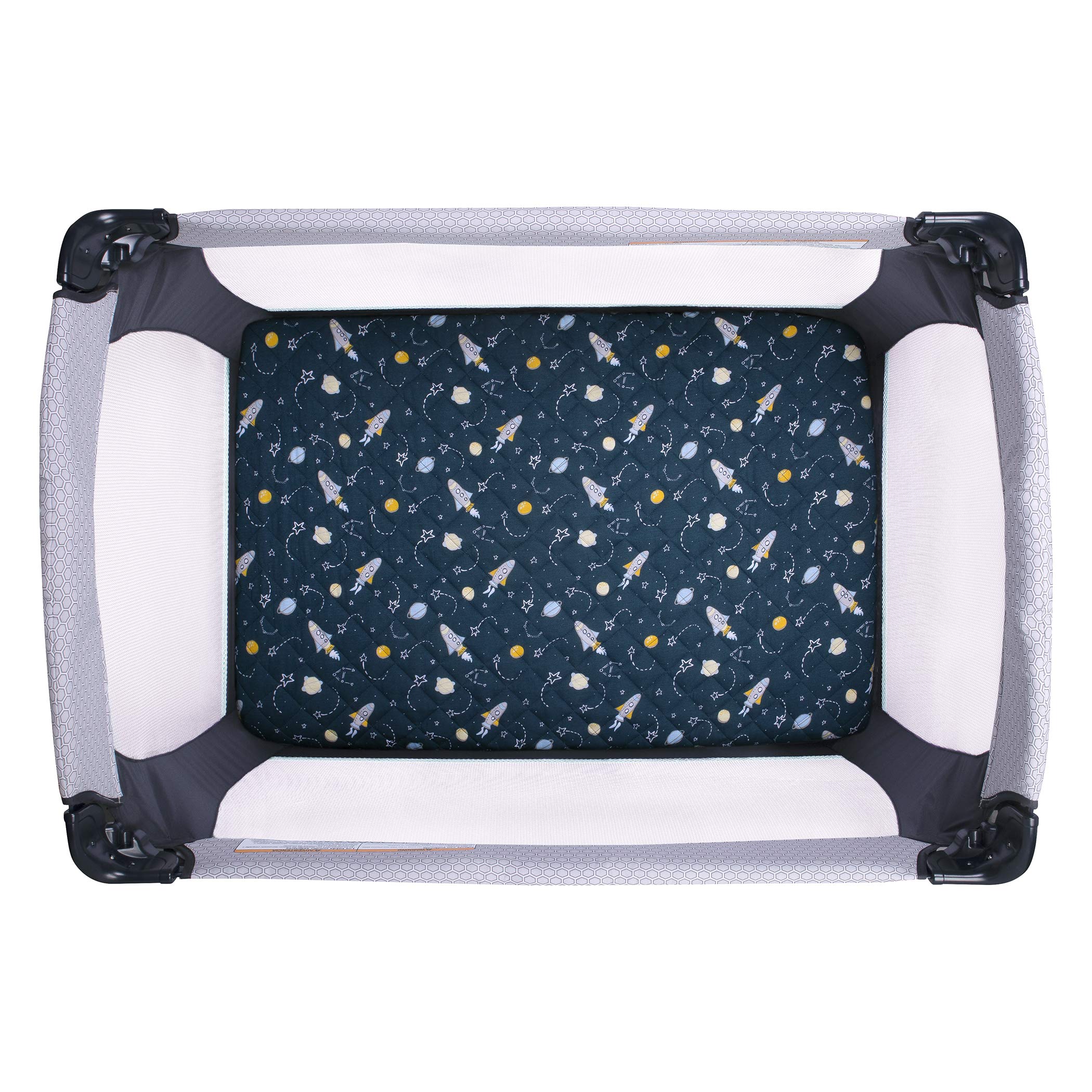 Trend Lab Quilted Jersey Playard Sheet, Rockets