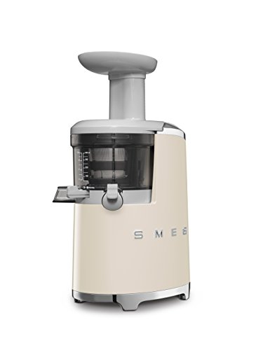 Smeg SJF01CREU 150W 50's Retro Style Aesthetic Slow Juicer, Cream