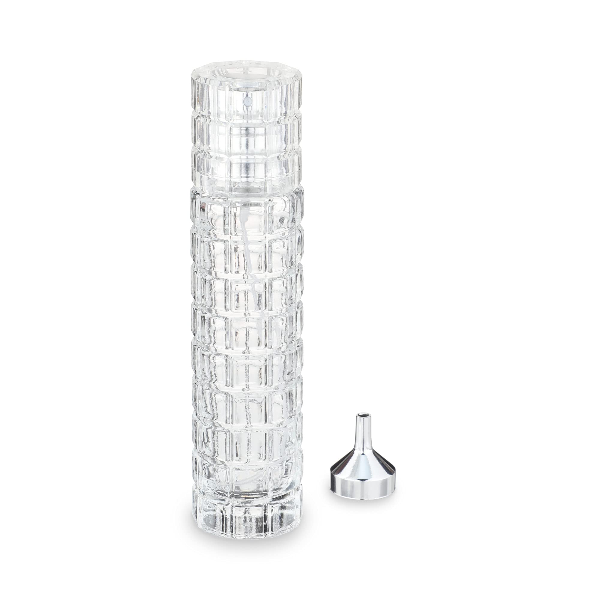 Viski True Martini Atomizer Perfect for Vermouth or Bitters, Spray Bottle, Travel Fragrance, DIY, Refillable Sprayer, Stainless Steel, Bar Accessory, 30 ml, Set of 1, Clear