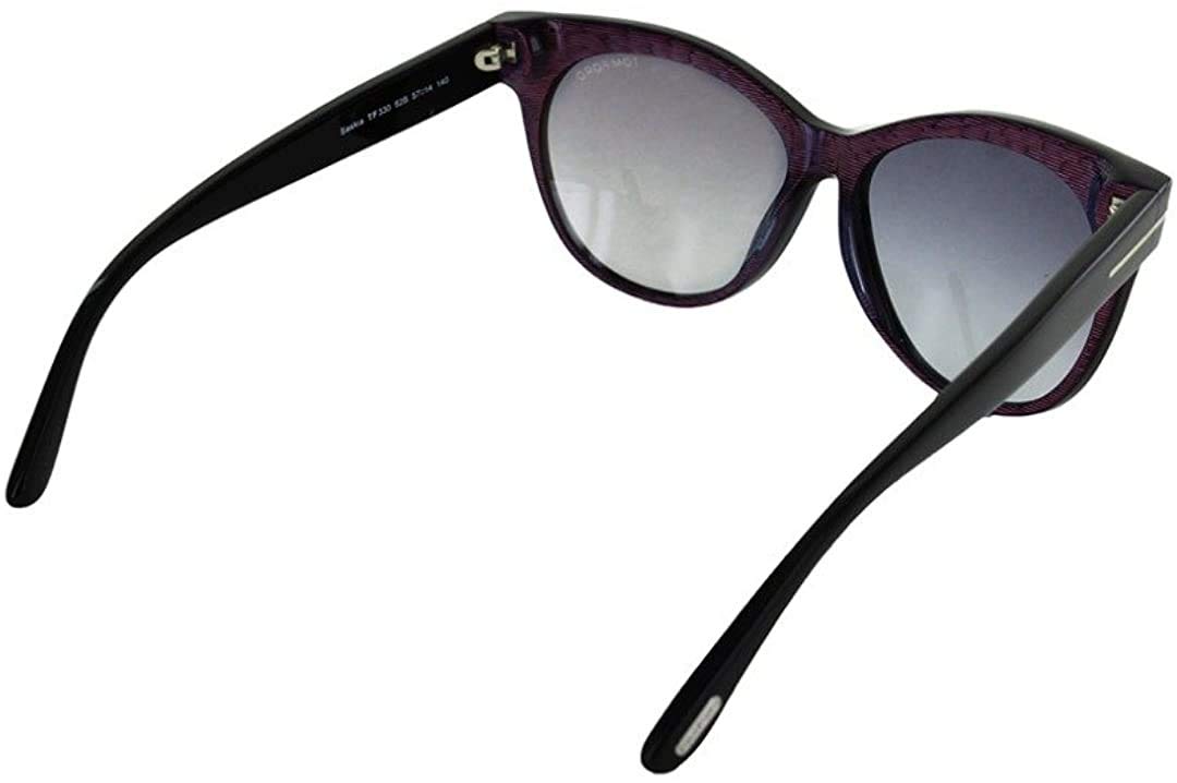 Tom Ford FT0330 82B Matte Violet Saskia Cats Eyes Sunglasses Lens Category 2 Si