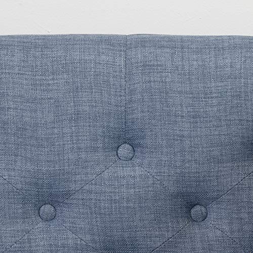 South Shore Fusion Upholstered Daybed with Trundle, Twin, Blue