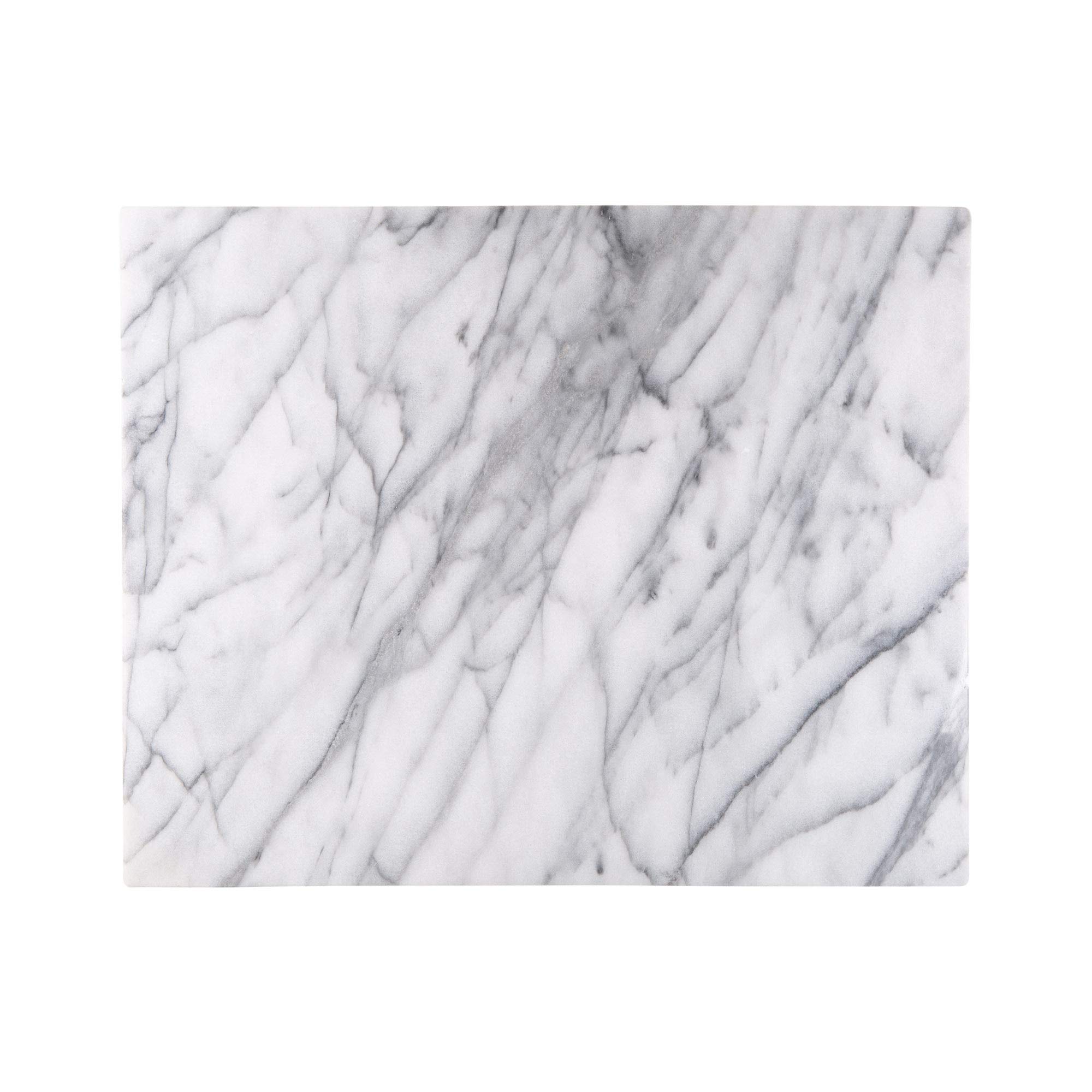 Villa Acacia Marble Cutting Board - 20 x 16 Inch Marble Slab Pastry Board for Charcuterie, Cheese, Dough, Dessert - Decorative Stone Cutting Board for Kitchen and Home