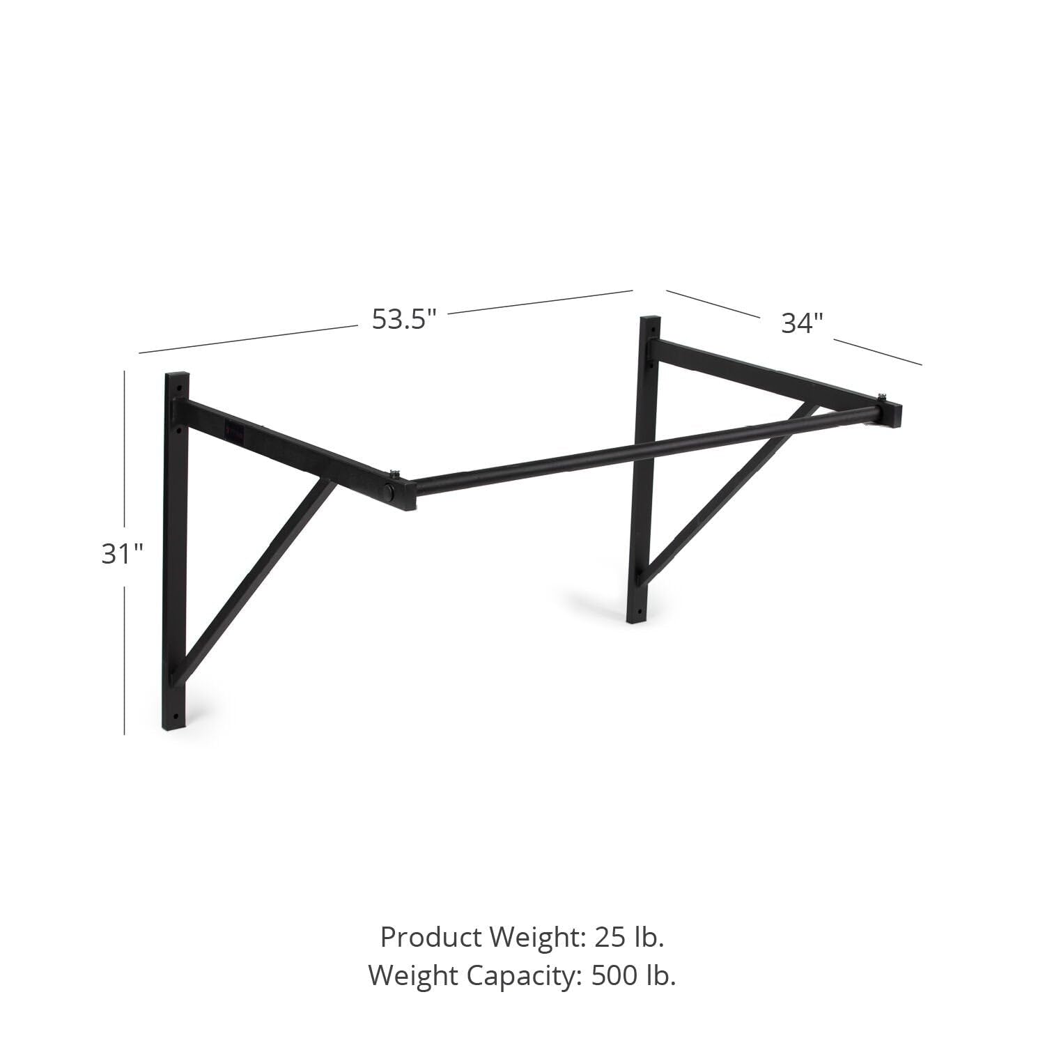 Titan Fitness Ceiling Wall-Mount Pull-Up Bar, Chin Up Bar, Rated 500 LB, Gym Workout Fitness Pro Mount