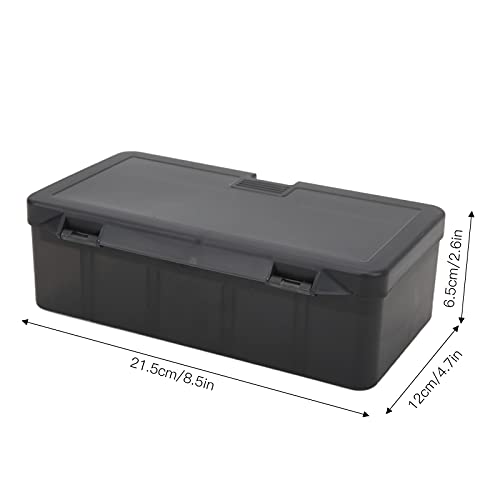 Yeuipea Fishing Tackle Accessory Box, Fishing Bait Storage Box Double Layer Multifunctional Plastic Fishing Tackle Accessory Box
