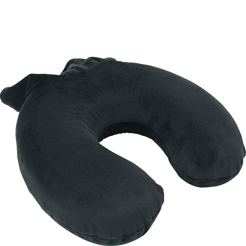 Samsonite Memory Foam Travel Pillow with Pouch, Black, One Size