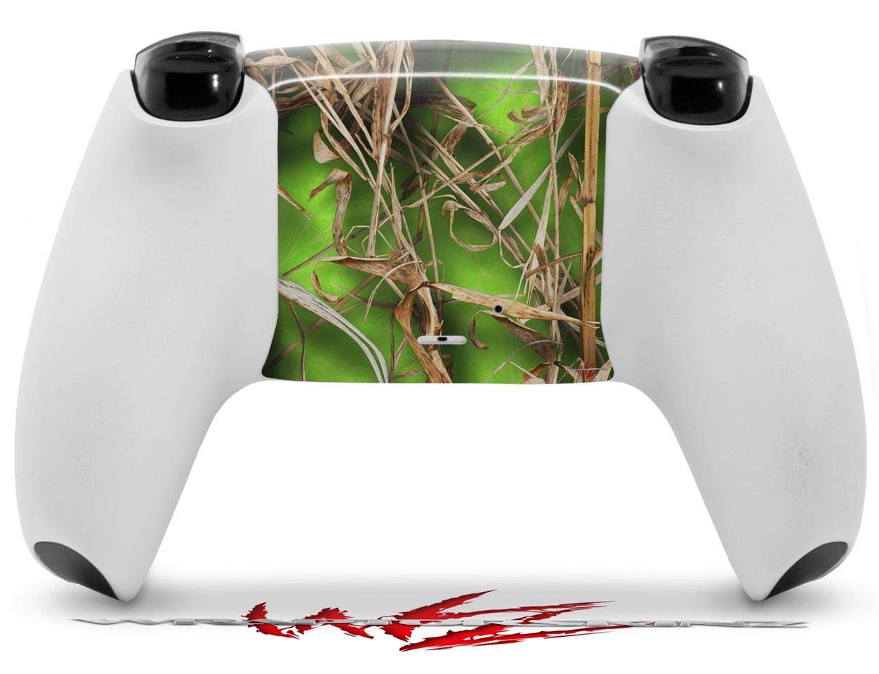 WraptorSkinz Skin Wrap compatible with Sony PS5 DualSense Controller WraptorCamo Grassy Marsh Camo Neon Green (CONTROLLER NOT INCLUDED)