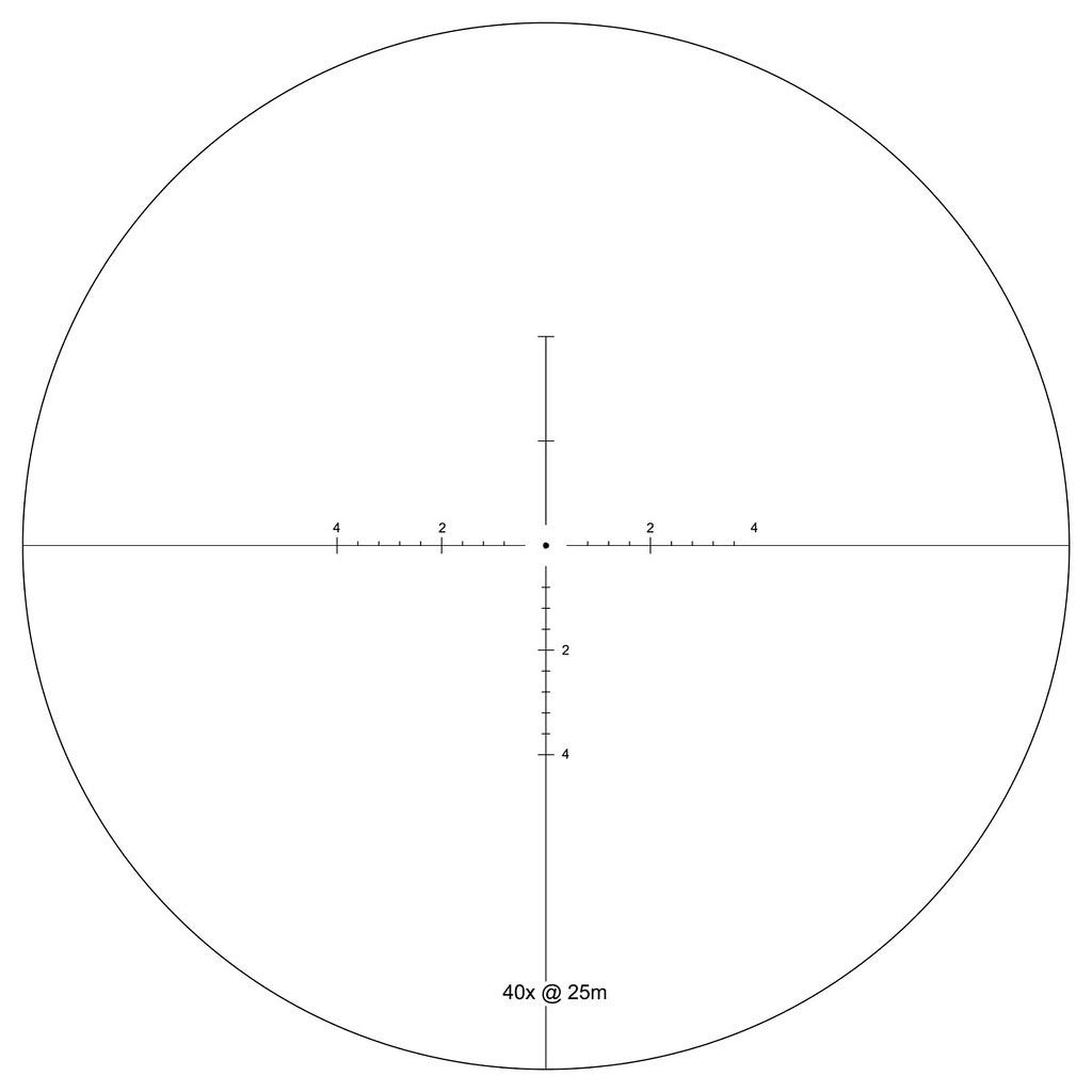 Vector Optics Sentinel-X 10-40x50, 30mm Tube, 1/8 MOA, Second Focal Plane (SFP) Riflescope