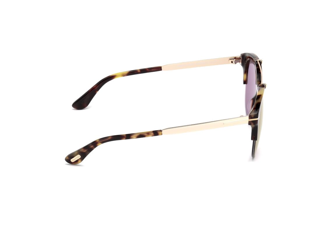 Tom Ford Oval Sunglasses TF517 Adrenne 56Z Tortoise/Gold 55mm FT0517