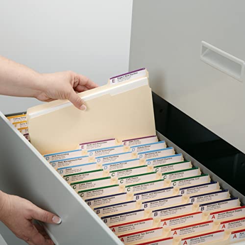 Smead File Folder, Reinforced 1/3-Cut Tab, 1-1/2" Expansion, Letter Size, Manila, 50 Per Box (10405)