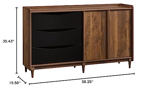 Sauder Harvey Park Entertainment Credenza, For TV's up to 55", Grand Walnut finish