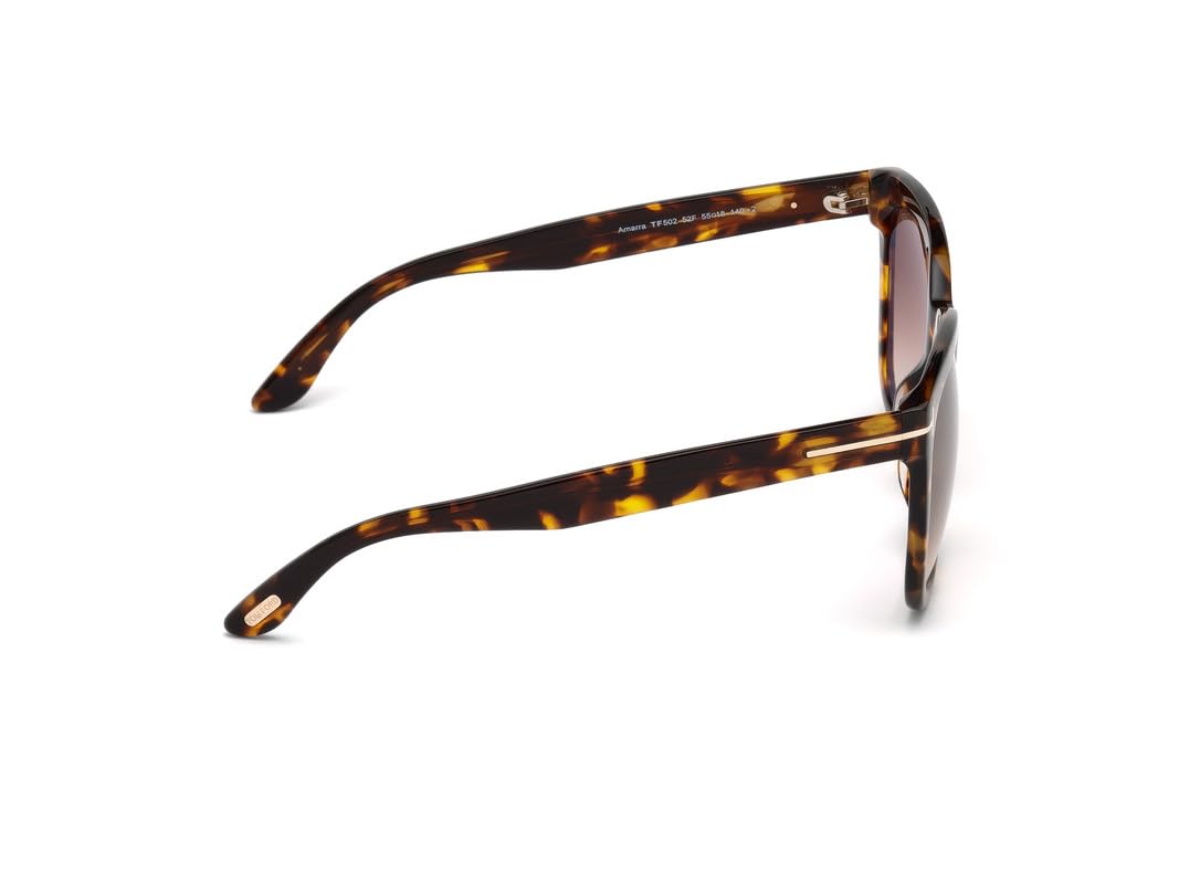Tom Ford Sunglasses FT0502 SUNGLASS PANT AMARRA, Brown (Avana Scura/Marrone Grad), 55