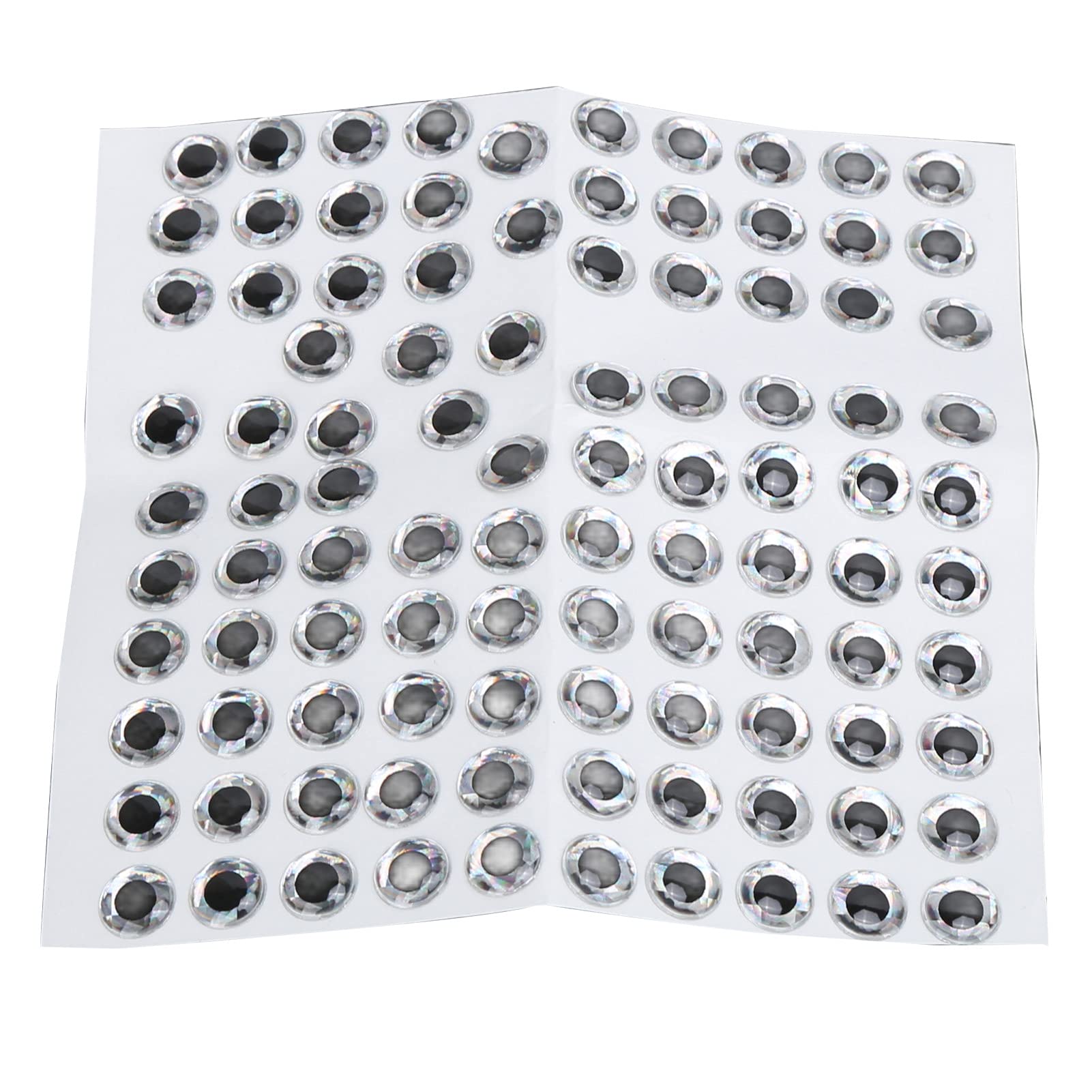 Yeuipea Fishing Lure Eyes,100Pcs Fish Eyes Stickers Artificial Simulation Fake Fishing Eyes Accessories for DIY Lures Making