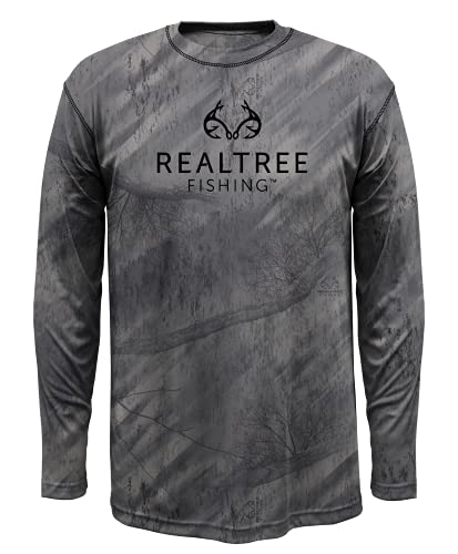 Staghorn Performance Tech Fishing Long Sleeve Shirt, Graphite, XL