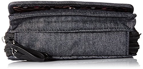 Vera Bradley Women's Denim All in One Crossbody Purse With RFID Protection, Denim Navy, One Size