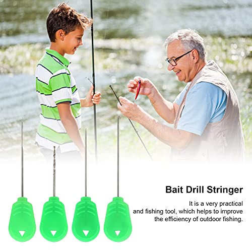Yeuipea Fishing Bait Needles Fishing Bait,8pcs Carp Fishing Bait Rig Tool Portable Bait Needle Line Drill Tackle Rigging Tool