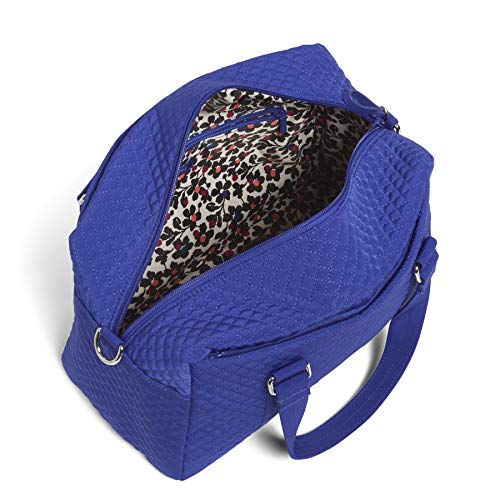 Vera Bradley Women's Microfiber 100 Handbag, Gage Blue, One Size