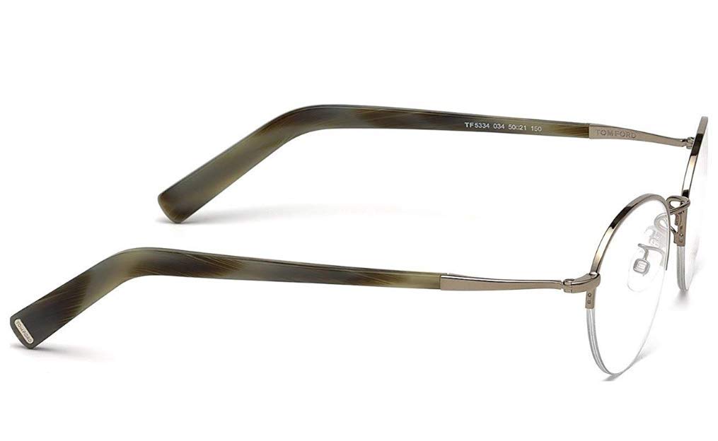 Tom Ford Eyeglasses TF 5334 034 Bronze/Green Horn 50mm