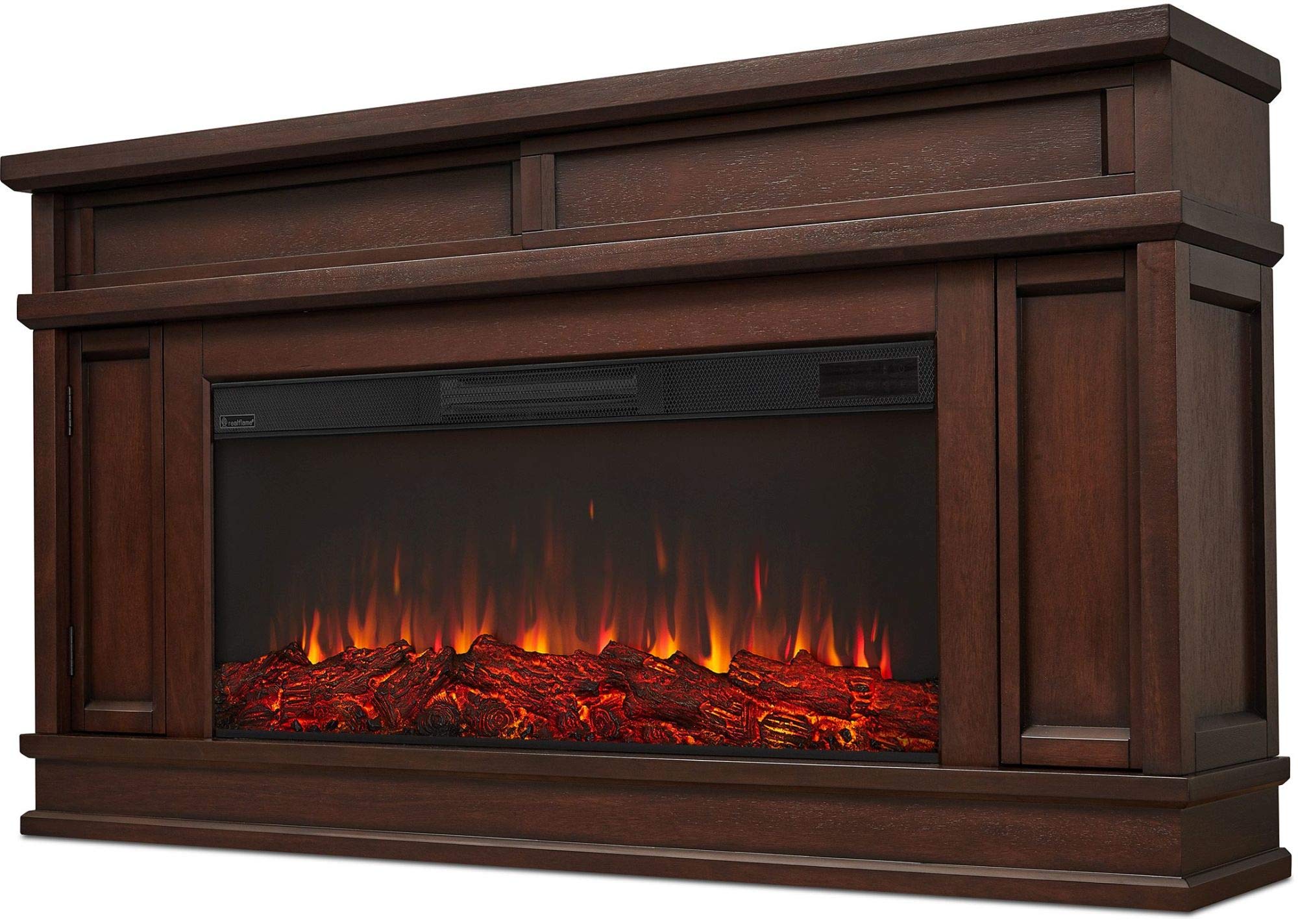 Torrey 60" Landscape Electric Fireplace TV Stand in Dark Walnut by Real Flame