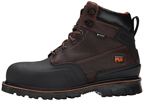 Timberland PRO Men's 6 Inch Rigmaster XT Steel Toe Waterproof Work Boot, Brown Tumbled Leather, 10 W US