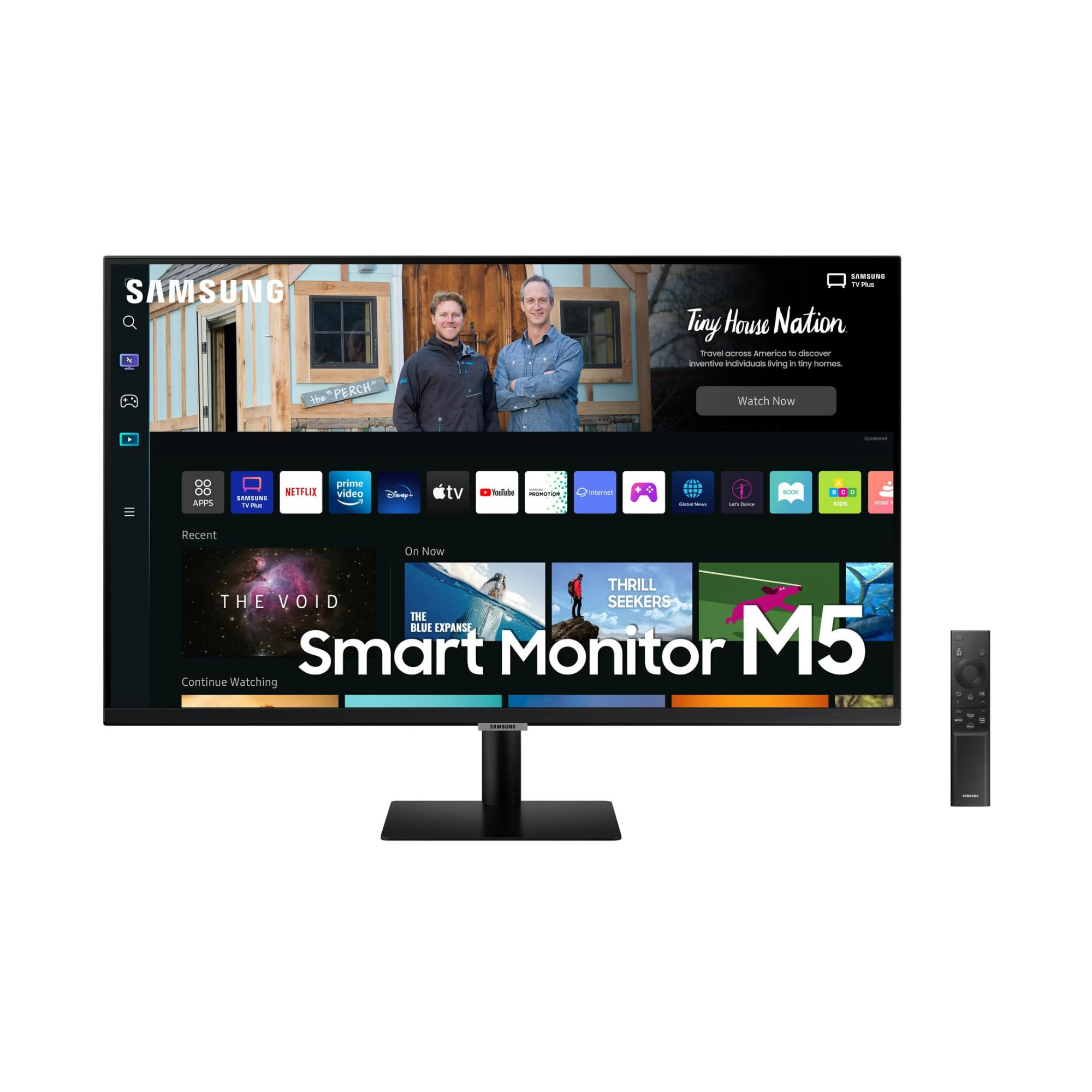 SAMSUNG 32-Inch M50B Series 1920 x 1080 Resolution Full HD Smart Monitor and Streaming TV with Mobile Connectivity (Renewed)